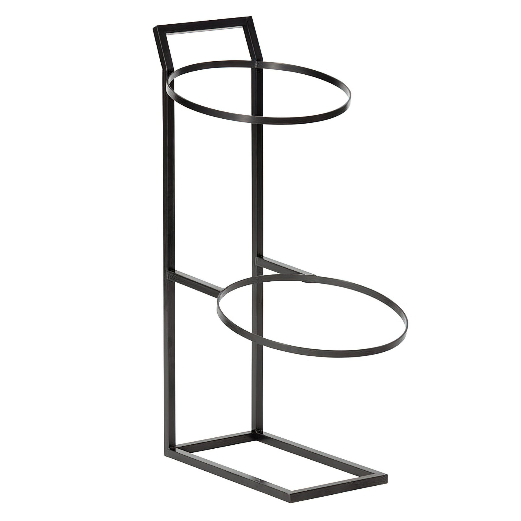 11.5" Dia. 2-Tier Merchandising Stand for Two Round Baskets, 28" tall ...