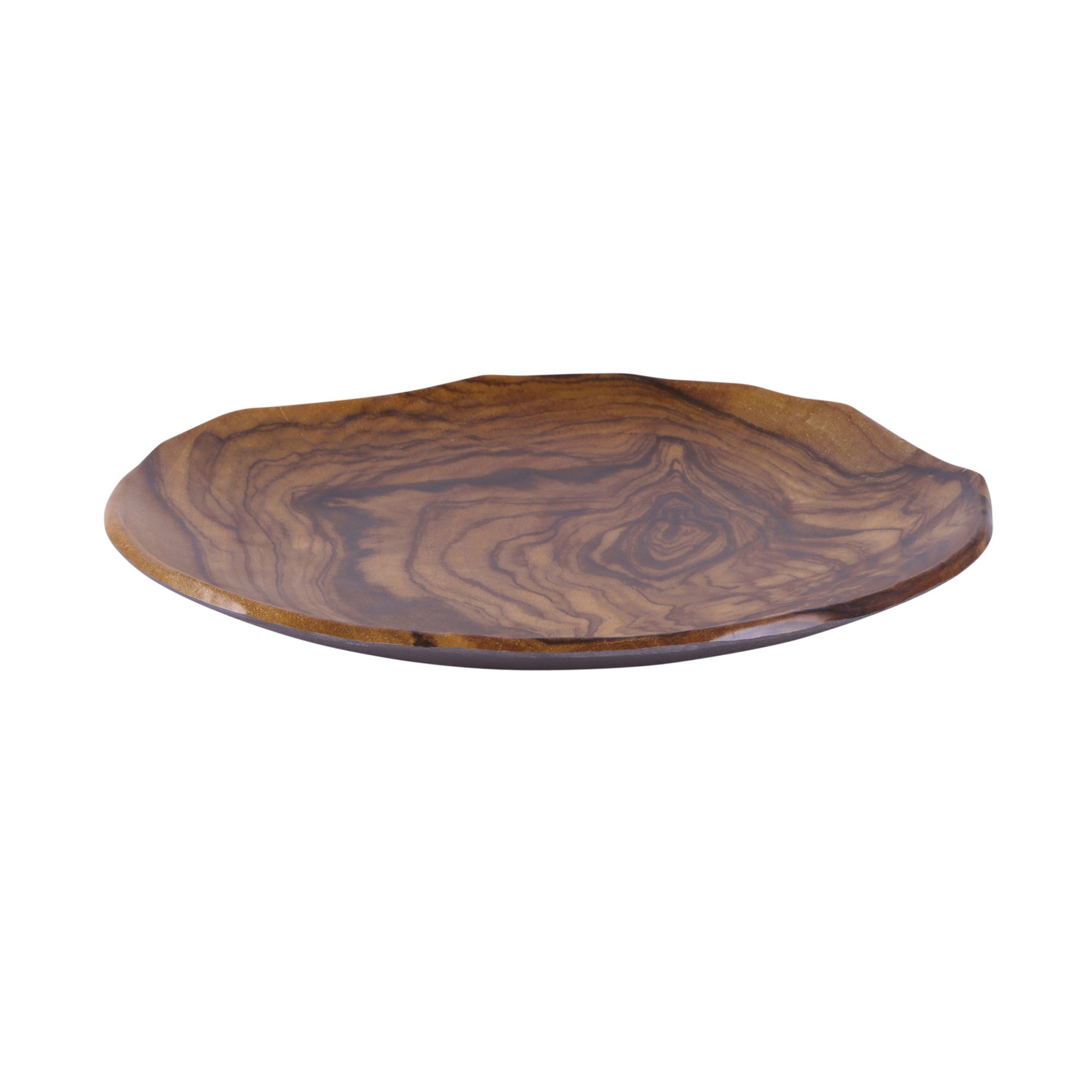 Melamine Round Plate - Sequoia – BreadBaskets.com