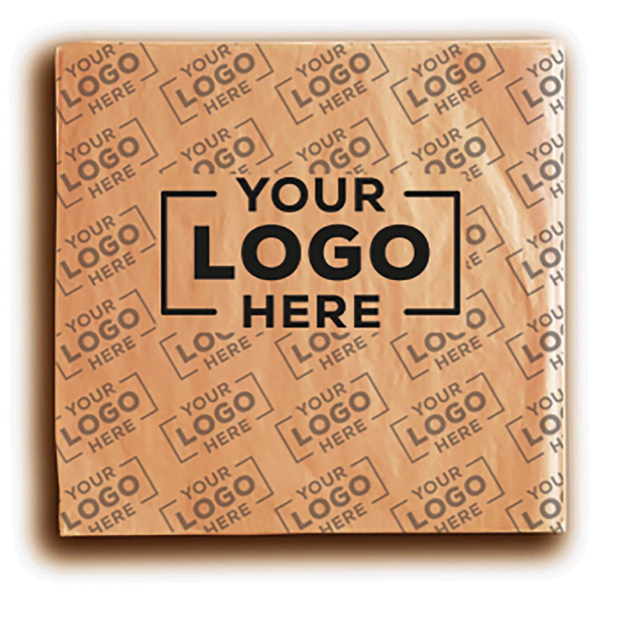 12" x 6" Food-Safe Tissue Liner, Brown, 2000 pieces/cs. Grease Resista ...