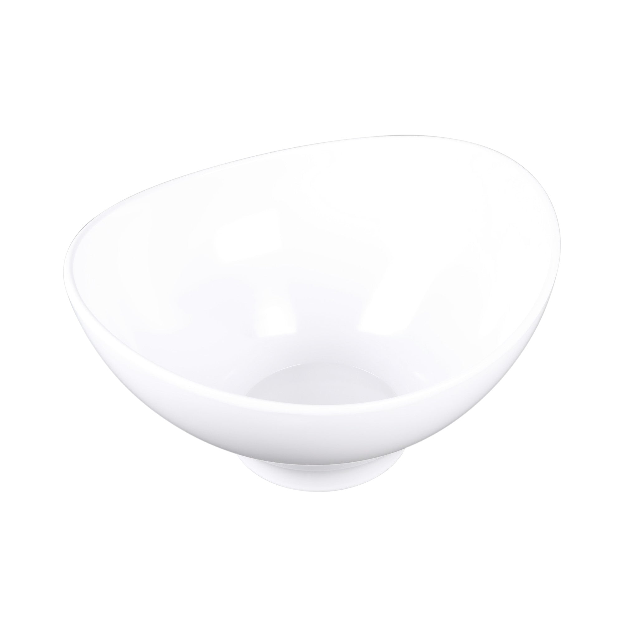 Melamine Deep Oval Bowl - White – BreadBaskets.com